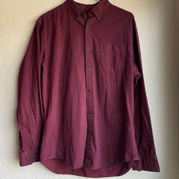 Banana Republic | Shirts | Banana Republic Red Maroon Button Up Grant ...